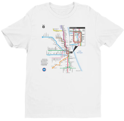 CTA Rail Map T-Shirt - $28.95